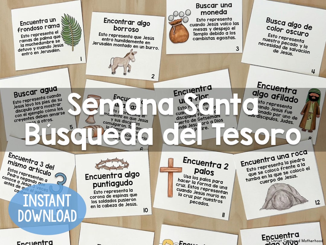Semana Santa Búsqueda Del Tesoro SPANISH Version of Bestselling ...