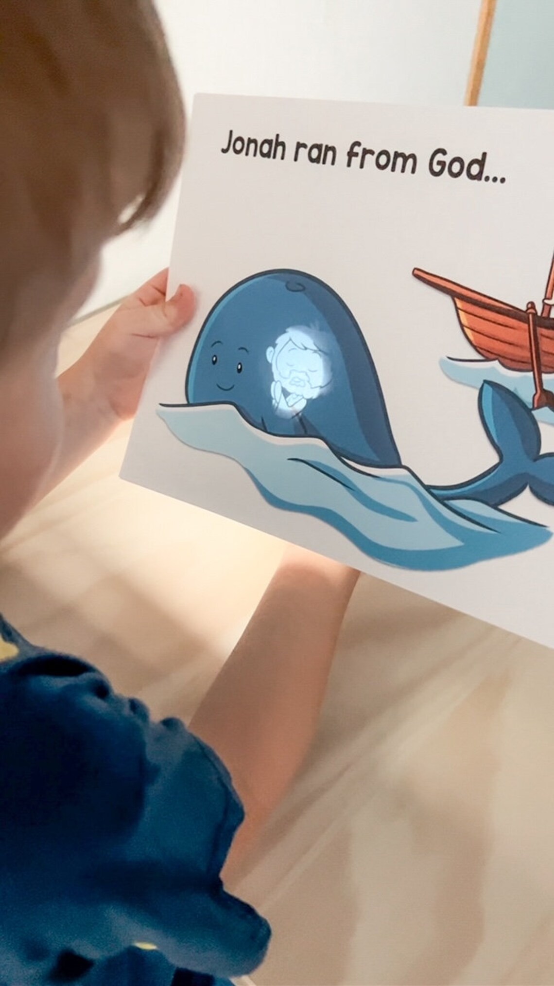 Jonah & the Big Fish Flashlight Activity Shine-a-light Bible Lesson ...