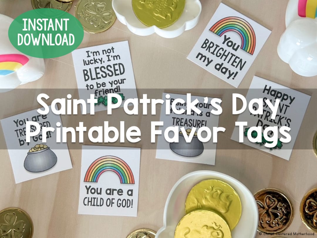 Saint Patrick's Day Faith-based and Generic Gift and Favor Tags - Etsy