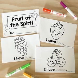 Fruit of the Spirit Book Easy Sight Word Reader - Etsy