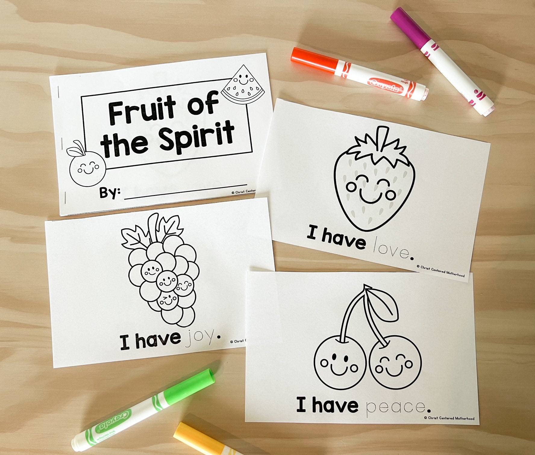 Fruit of the Spirit Book Easy Sight Word Reader - Etsy