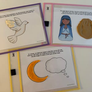 Birth of Jesus - Christmas Story Play Dough Mats Bible Activity for ...