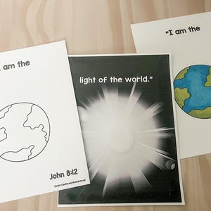 Jesus Light of the World Flashlight Activity English AND Spanish Sunday ...