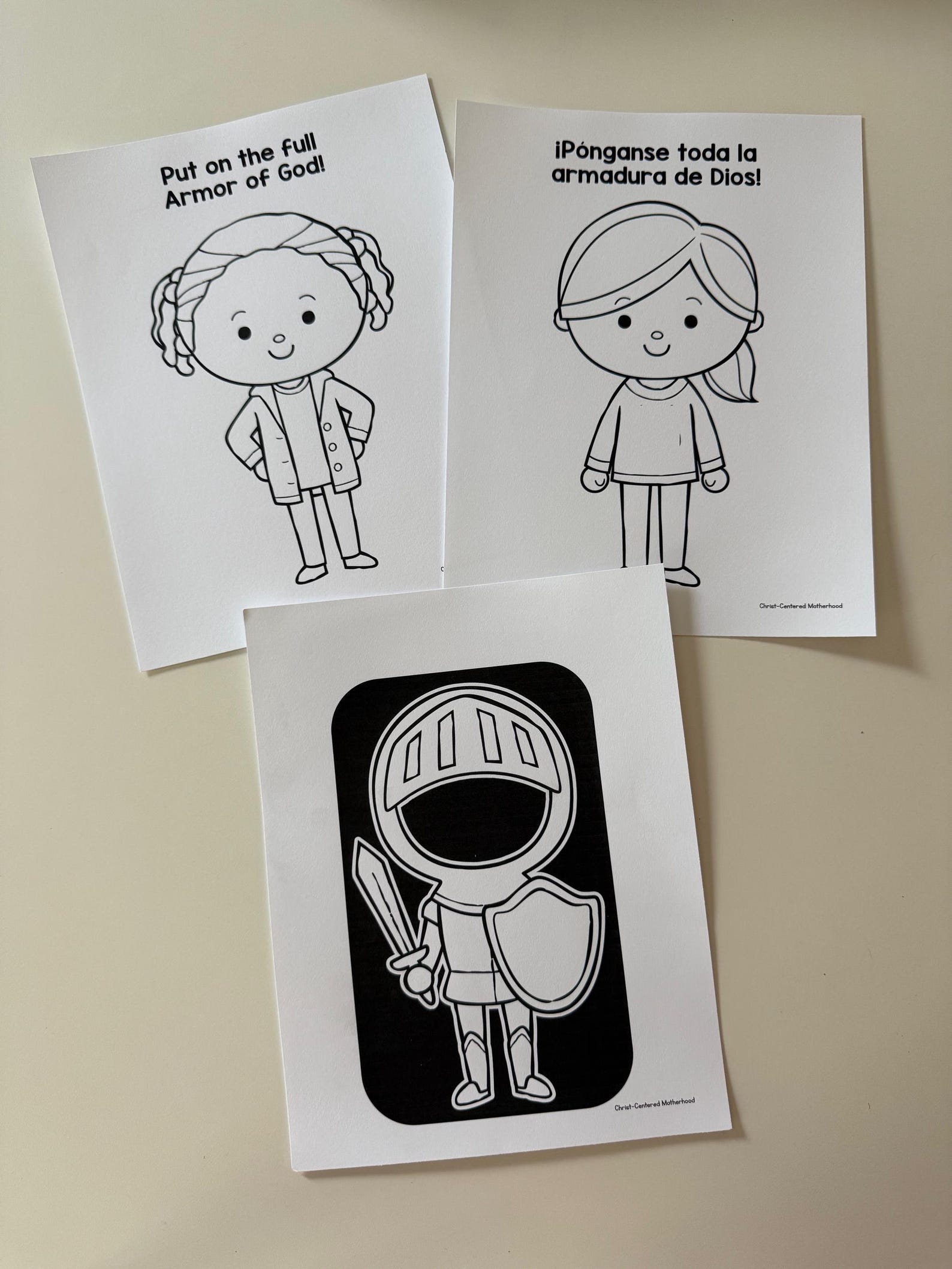 Armor of God Flashlight Activity Digital Download English and Spanish ...