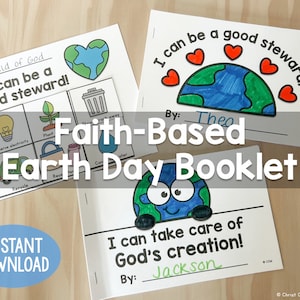 Faith-based Earth Day Booklet & Cut and Paste Activity for Church and ...