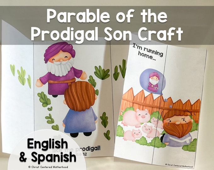 The Parable of the Prodigal Son Bible Craft and Lesson for Preschool ...