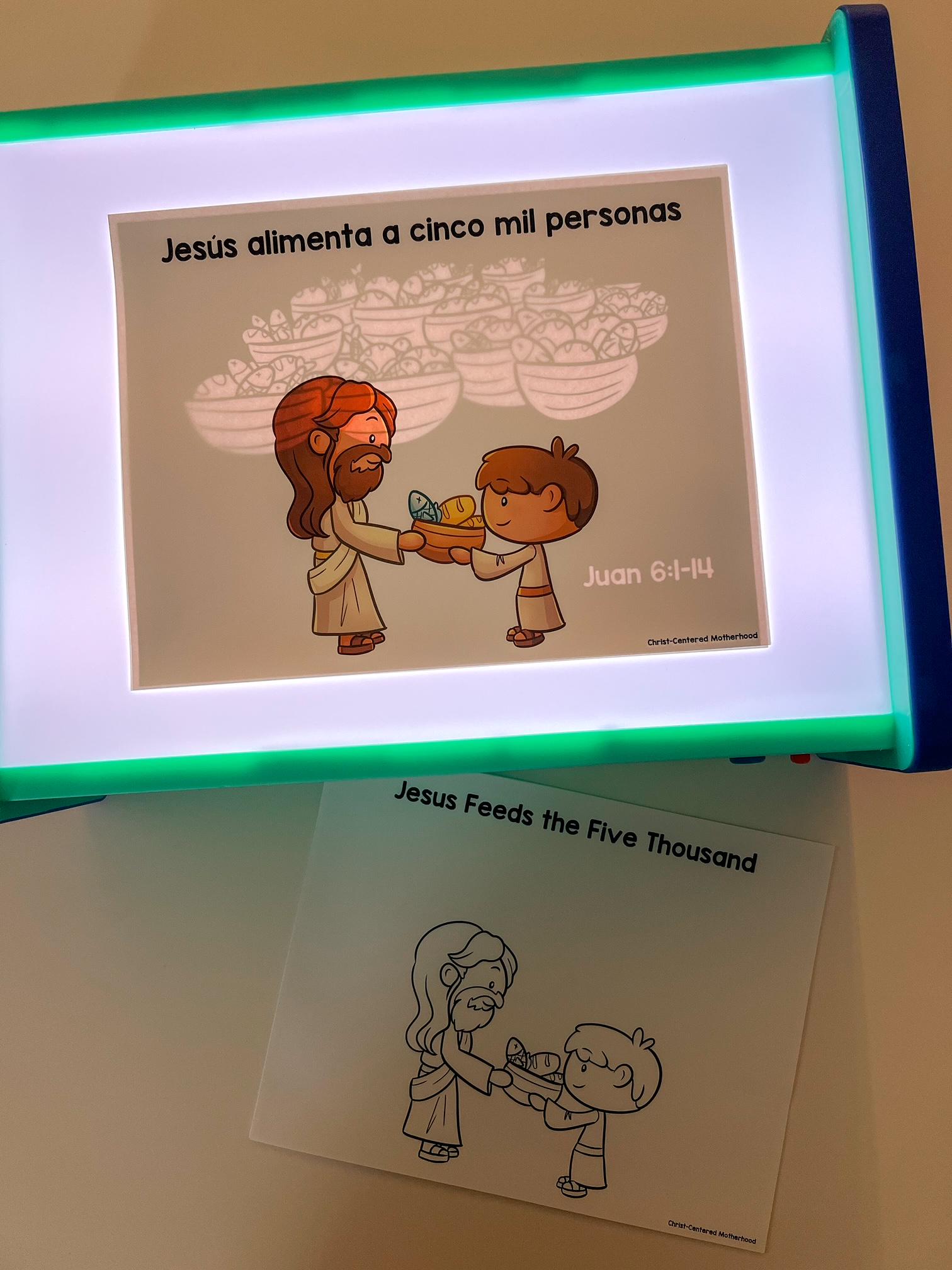 Jesus Feeds the Five Thousand Miracle Flashlight Activity Sunday School ...