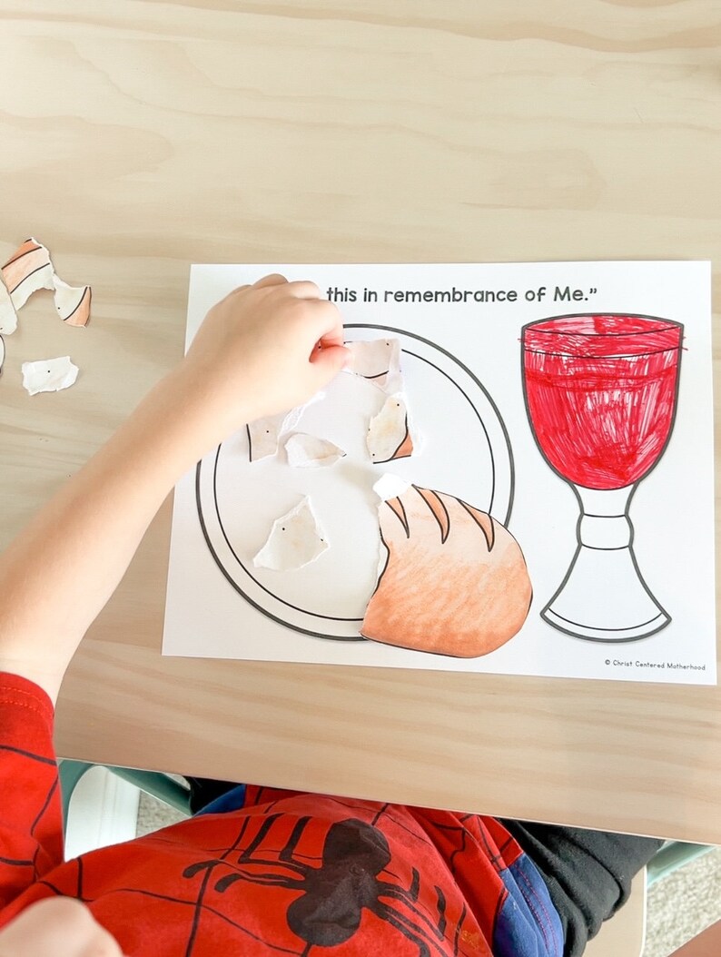 The Last Supper Communion Craft/activity for Kids Easter Sunday School ...