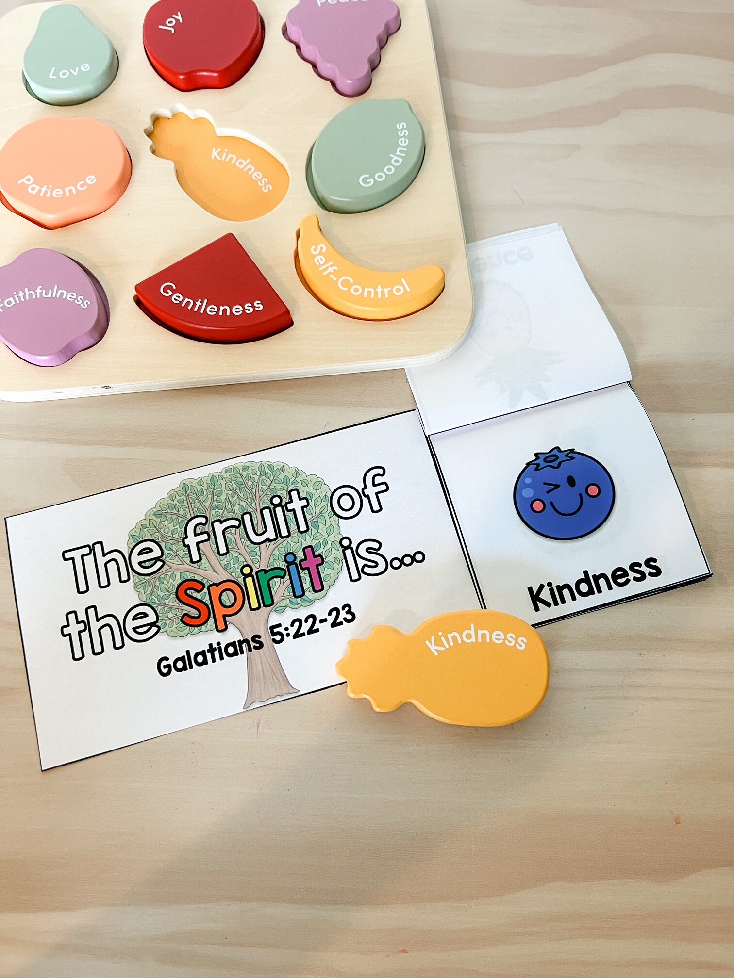 Fruit of the Spirit Galatians 5 Flip Book Activity Print and Go - Etsy