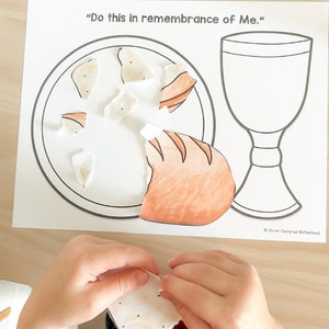 The Last Supper Communion Craft/activity for Kids Easter Sunday School ...