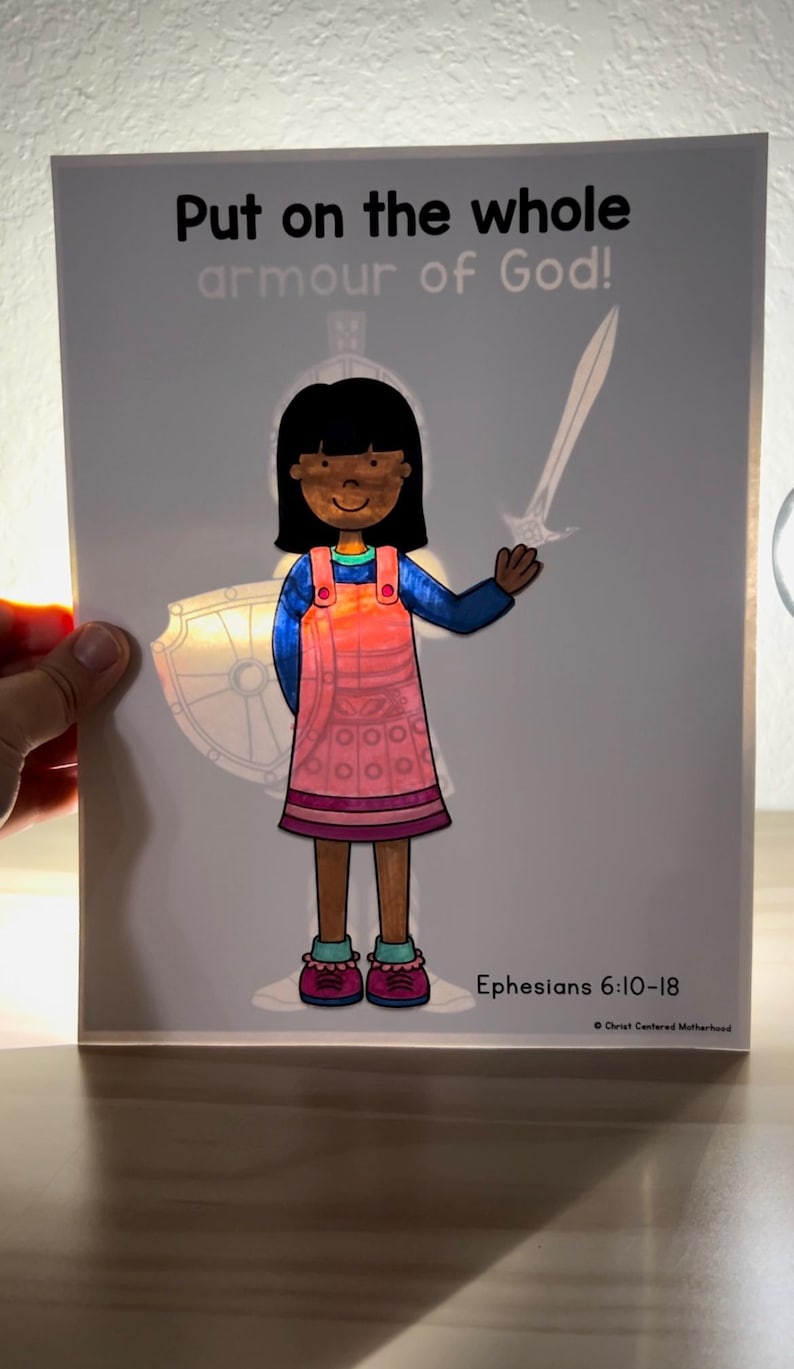 Armor of God Flashlight Activity Digital Download English and Spanish ...