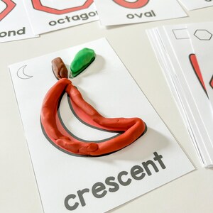 Learning Shapes Apple Play Dough Mats for Fall & Back to School Digital ...