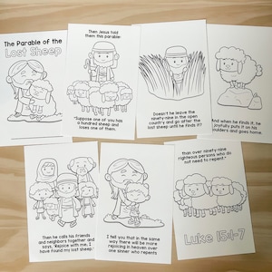 Parable of the Lost Sheep Jesus Good Shepherd Digital Download Sunday ...