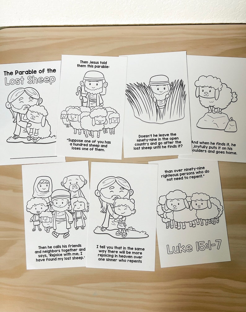 Parable of the Lost Sheep Jesus Good Shepherd Digital Download Sunday ...