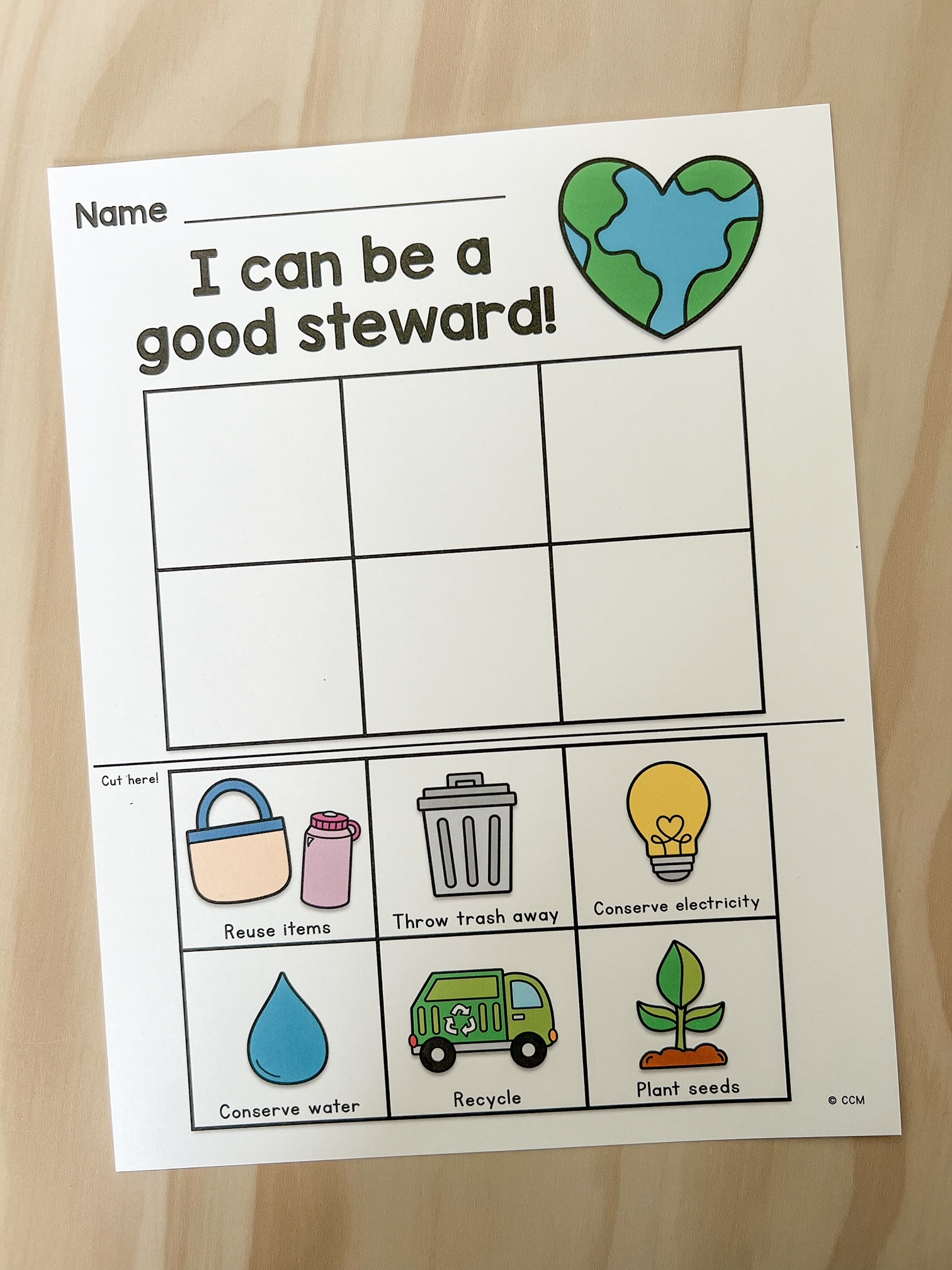 Faith-based Earth Day Booklet & Cut and Paste Activity for Church and ...