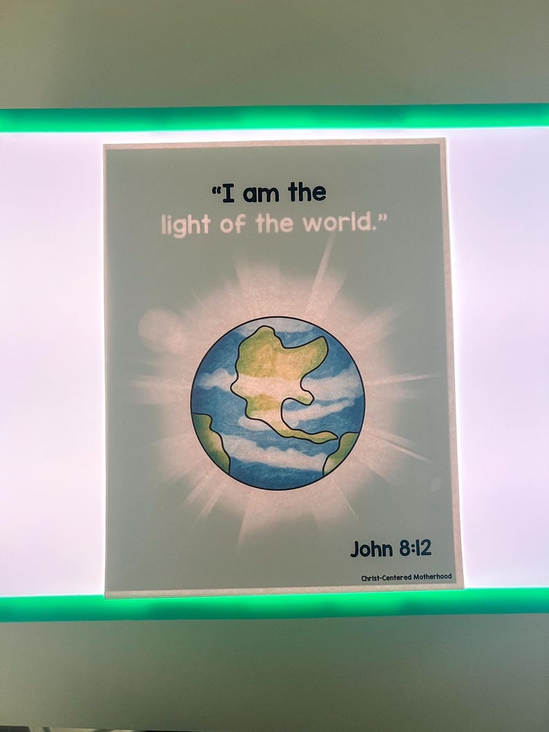 Jesus Light of the World Flashlight Activity English AND Spanish Sunday ...