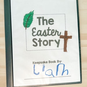 The Easter Story Handprint Keepsake Book for Kids (16 Pages!) - Etsy