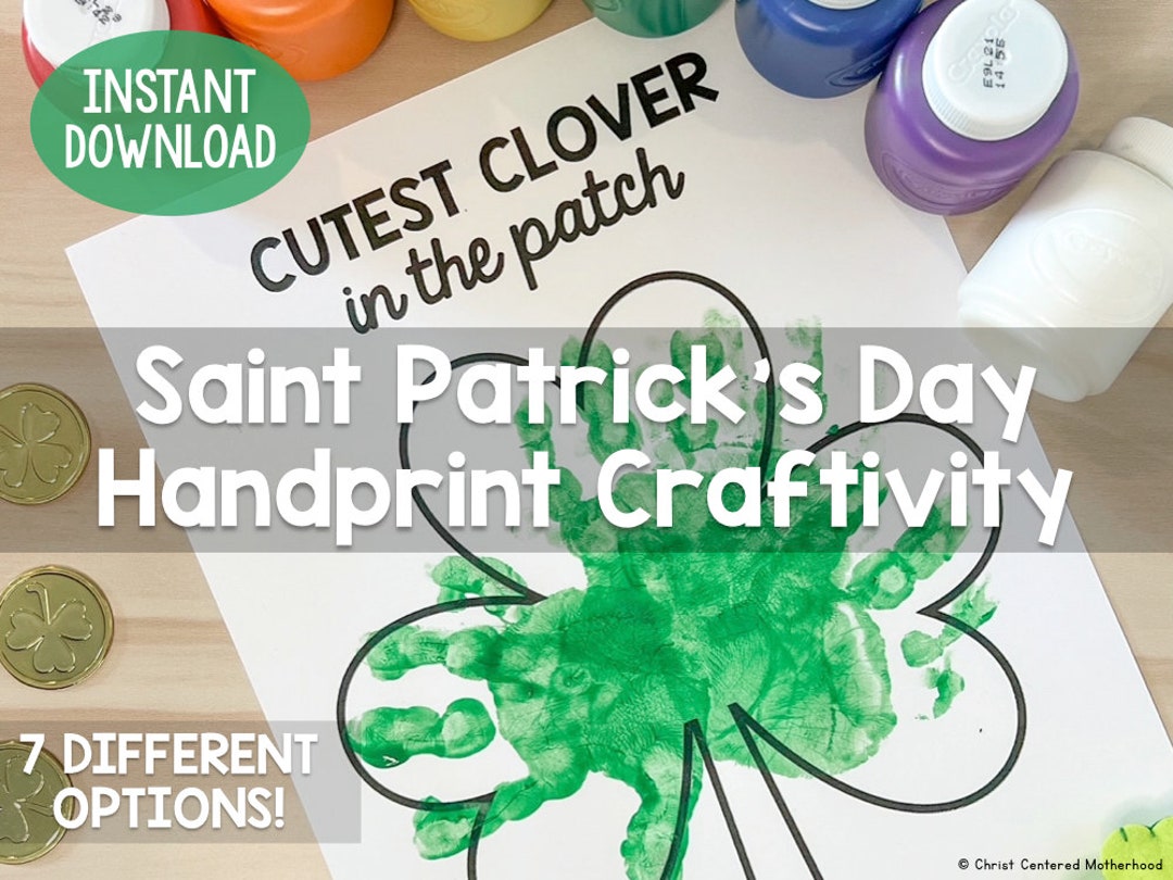 Saint Patrick's Day Faith-based and Generic Handprint Craft Activity or ...