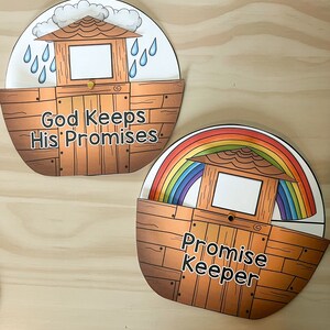Noah's Ark Bible Story Rainbow Spinner for Retelling Perfect Craft for ...
