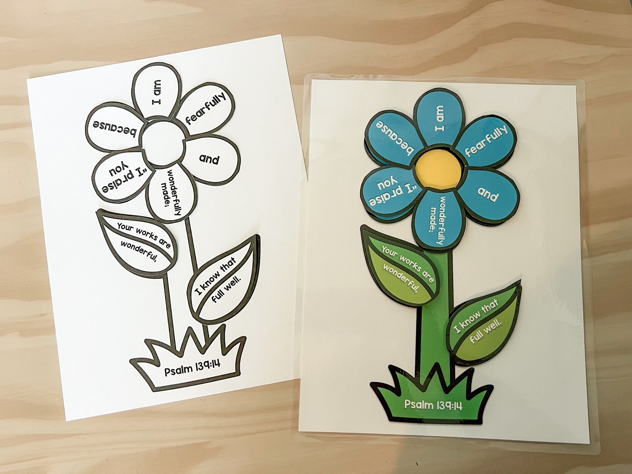 Fearfully and Wonderfully Made Memory Verse Activity Psalm 139:14 ...