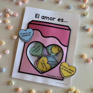 Love Is...1 Corinthians 13:4-8 Memory Verse Activity Bible Verse ...