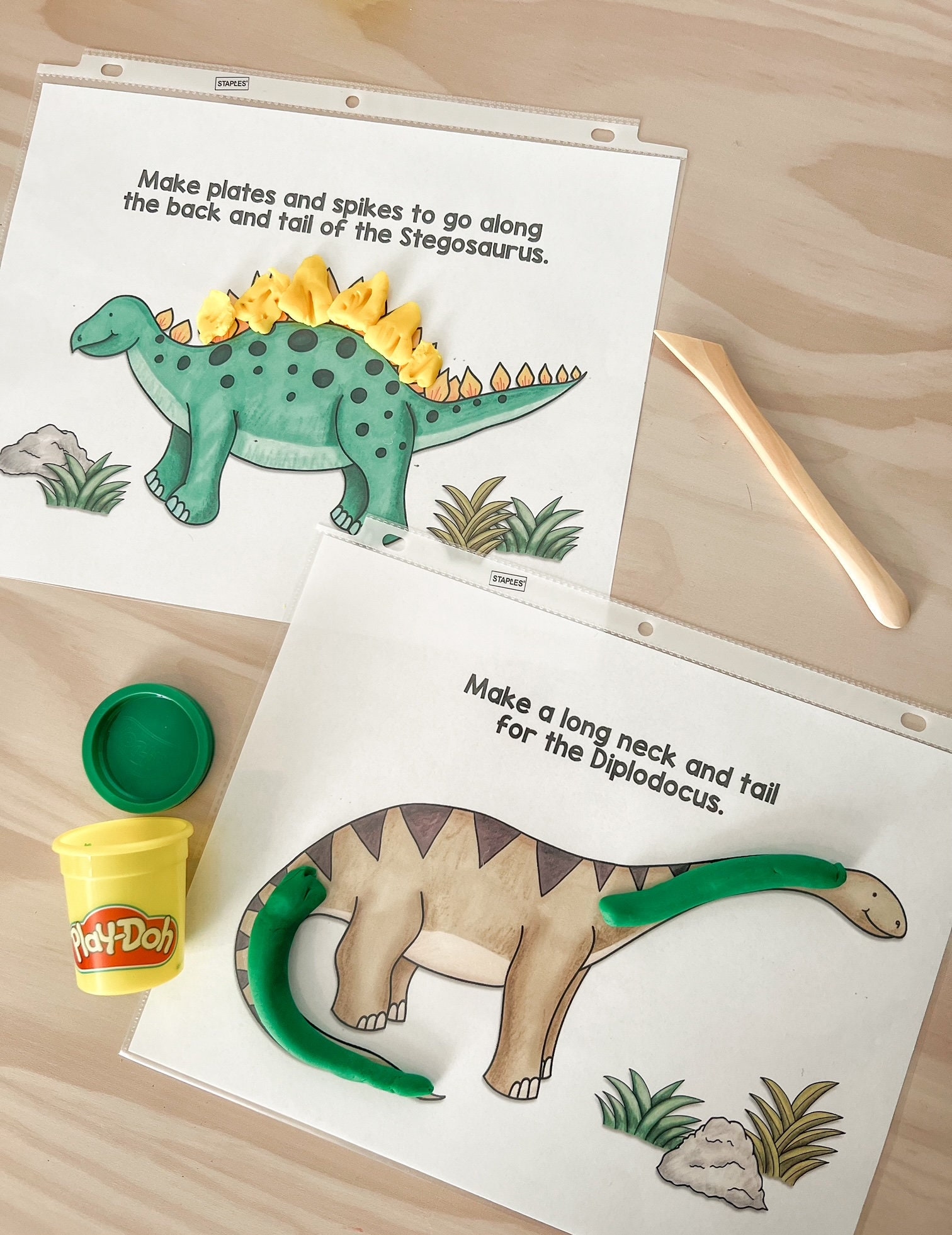 Dinosaur Interactive Playdough Mats Digital Download - Etsy