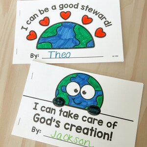 Faith-based Earth Day Booklet & Cut and Paste Activity for Church and ...