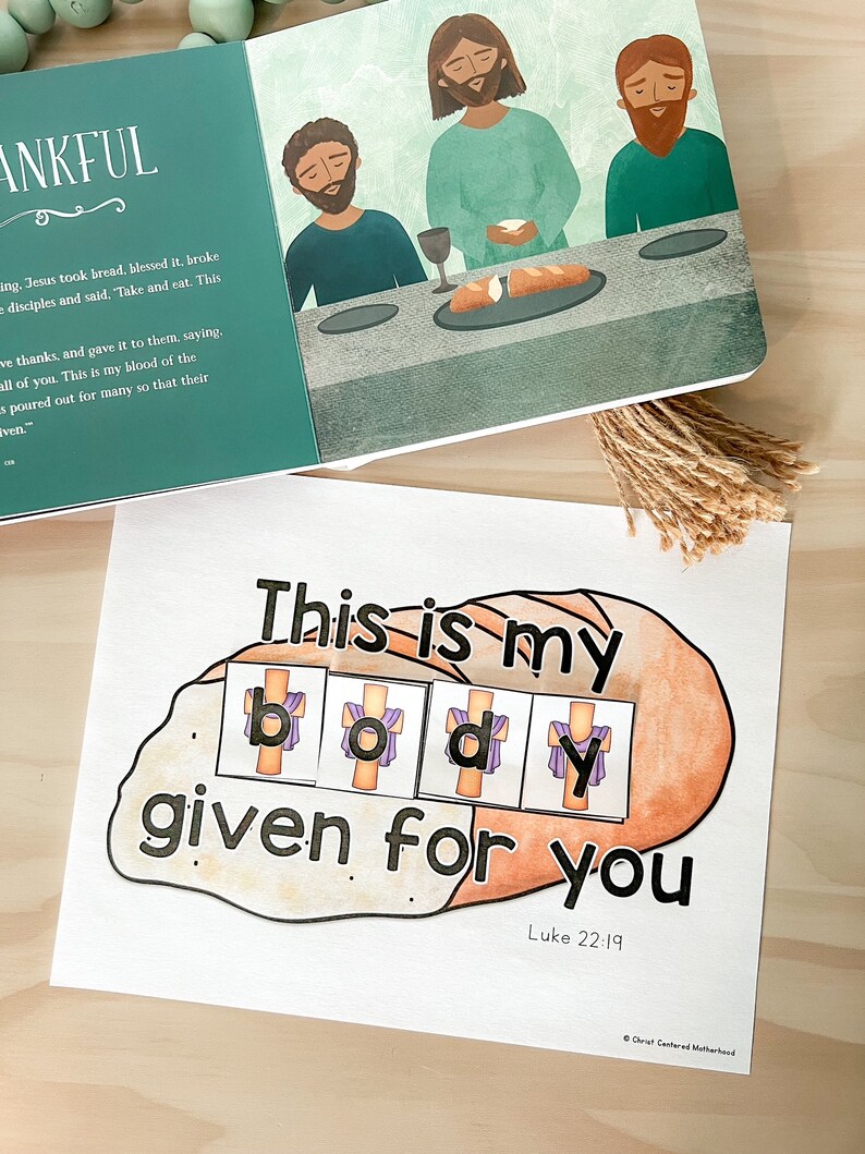 Easter Holy Week Memory Verse Activities for Little Ones Sunday School ...