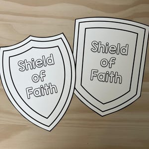 Armor of God Shield of Faith Craft and Activity Digital Download for ...