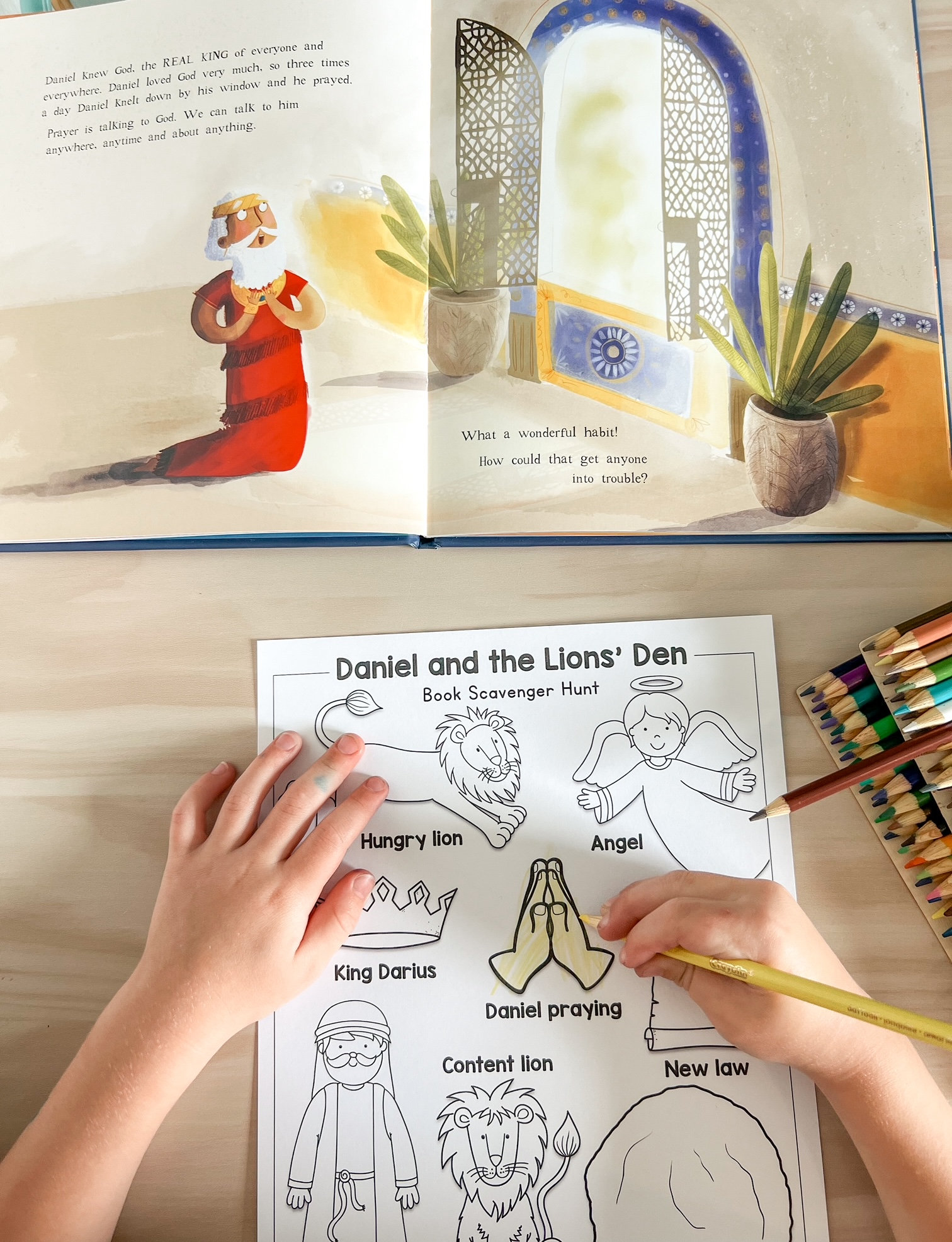 English AND Spanish Daniel and the Lions' Den Activity Bundle for Kids ...