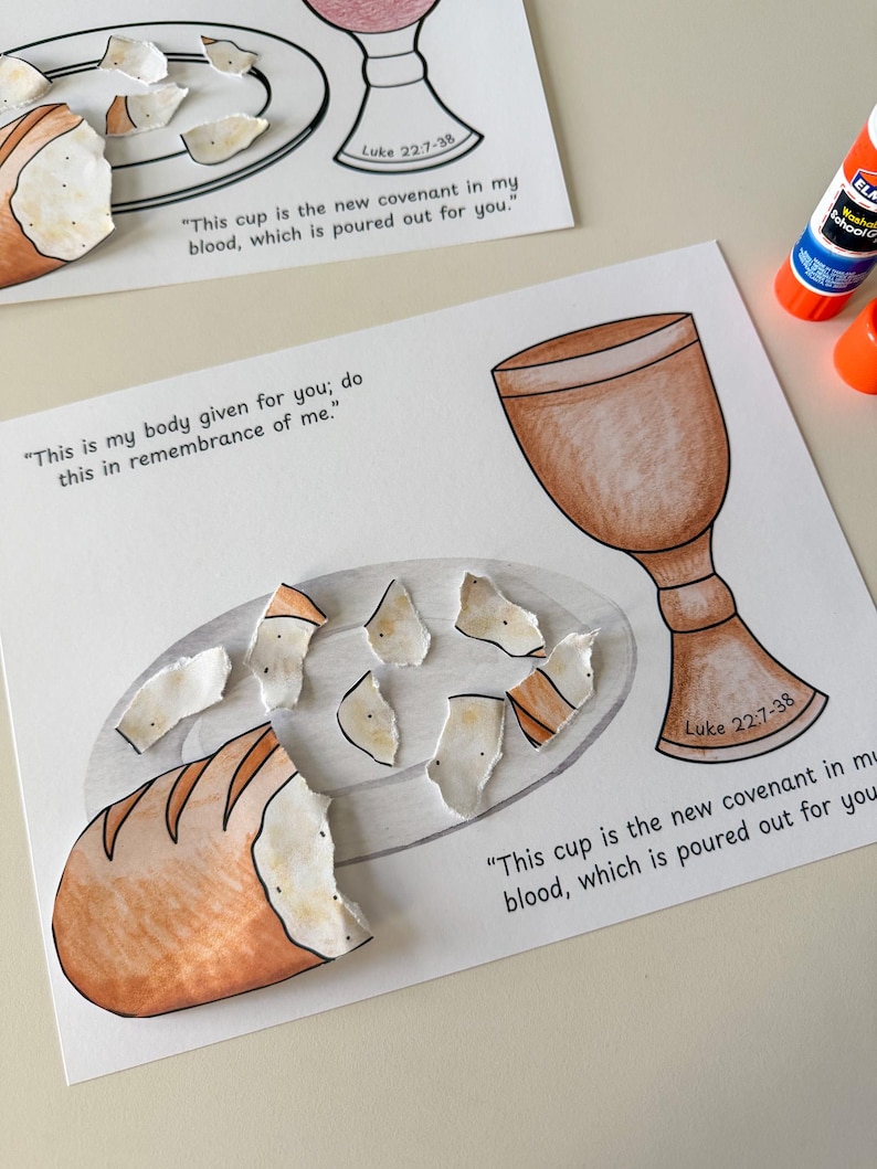 Last Supper Craft Activity for Kids, English and Spanish (digital ...