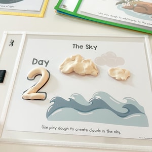 7 Days of Creation Bible Play Dough Mats Sunday School Church Christian ...