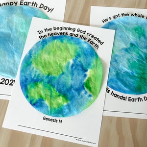 Faith-based Coffee Filter Earth Day Craft for Families & Sunday School ...