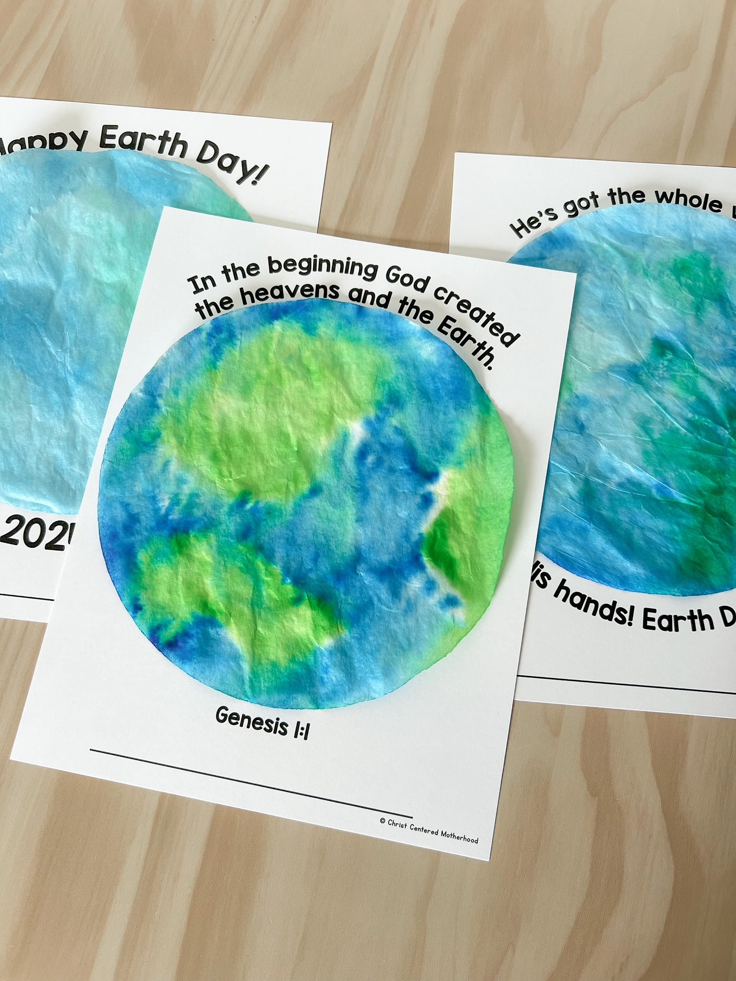 Faith-based Coffee Filter Earth Day Craft for Families & Sunday School ...
