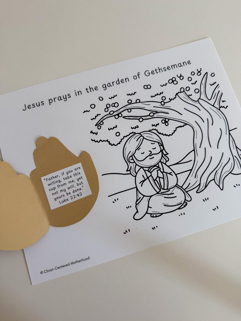 Garden of Gethsemane Prayer Activity for Holy Week, English and Spanish ...