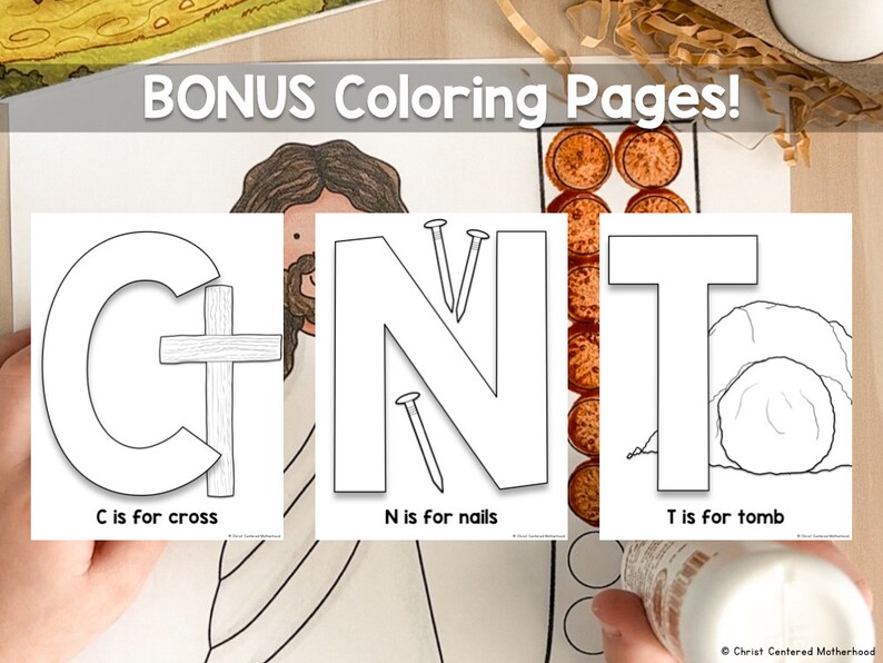 Easter Holy Week Dot Marker Printables and Coloring Pages - Etsy