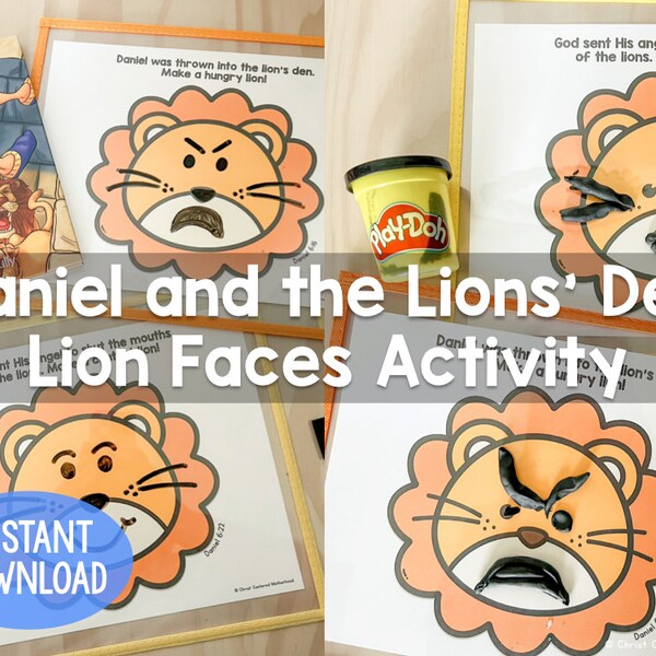 Daniel and the Lion - Etsy