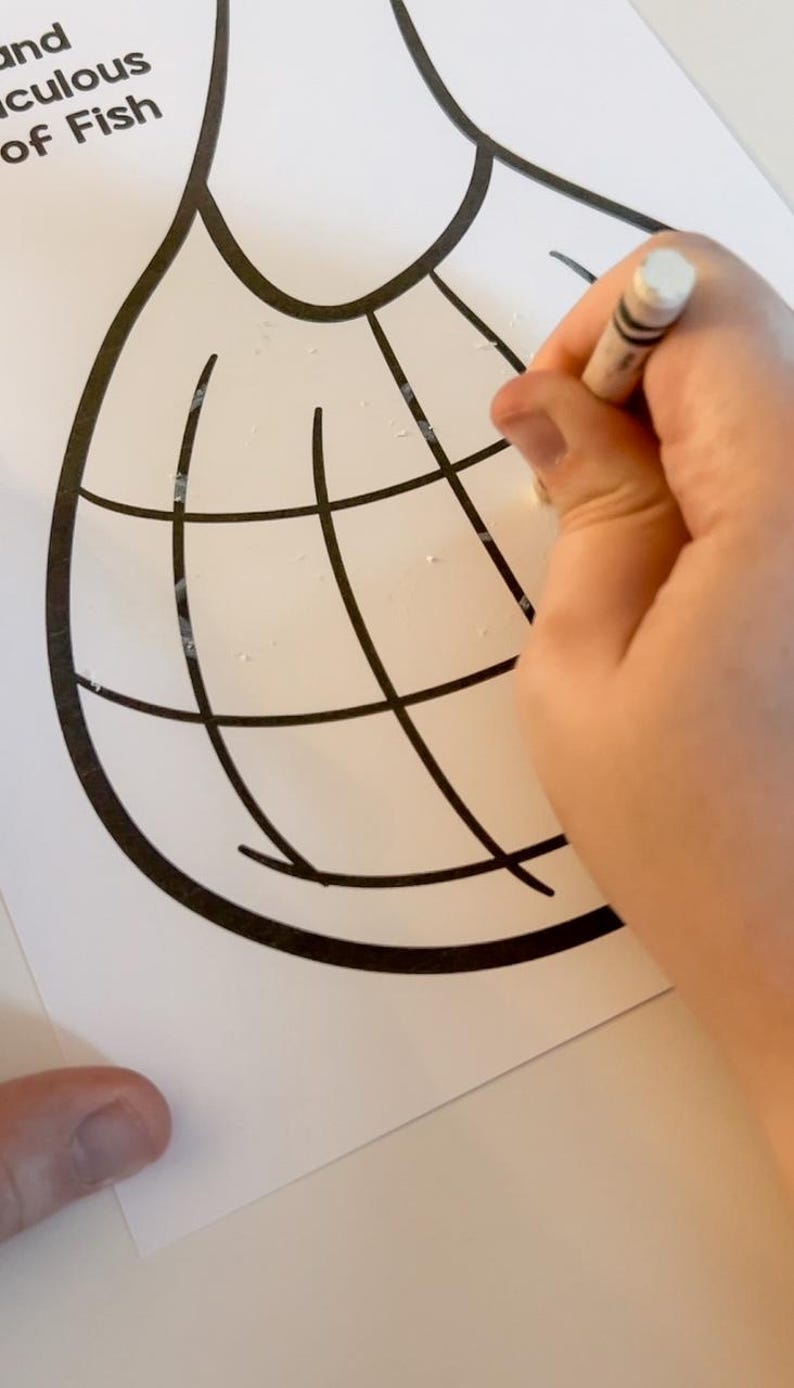 Jesus and the Miraculous Catch of Fish Craft John 21:1-14 English ...