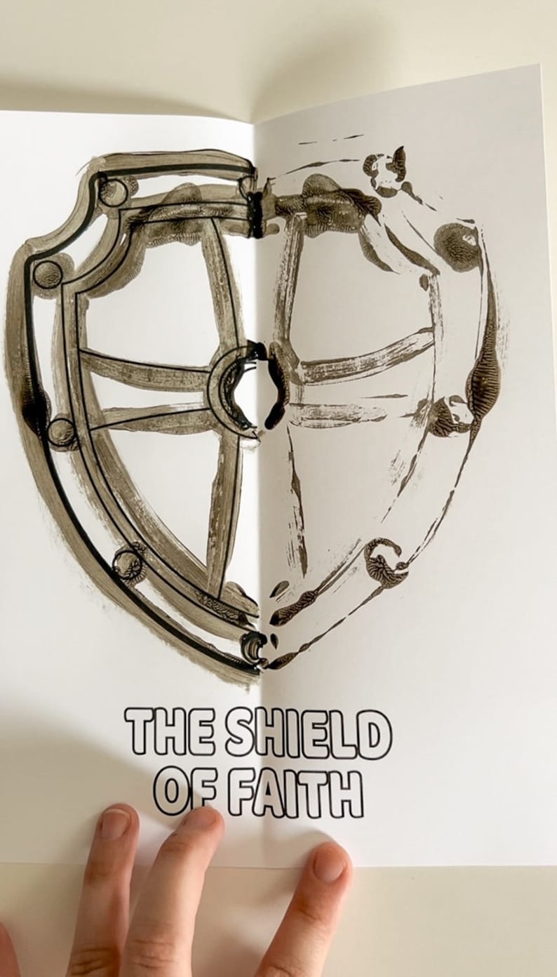 Armor of God Interactive Symmetry Activity Math Sunday School Church ...