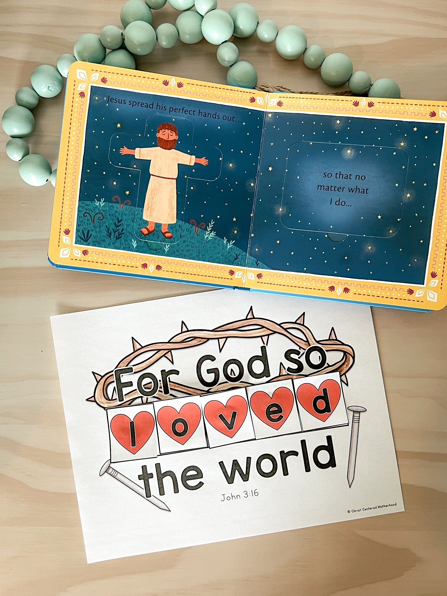 Easter Holy Week Memory Verse Activities for Little Ones Sunday School ...