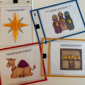 Birth of Jesus - Christmas Story Play Dough Mats Bible Activity for ...