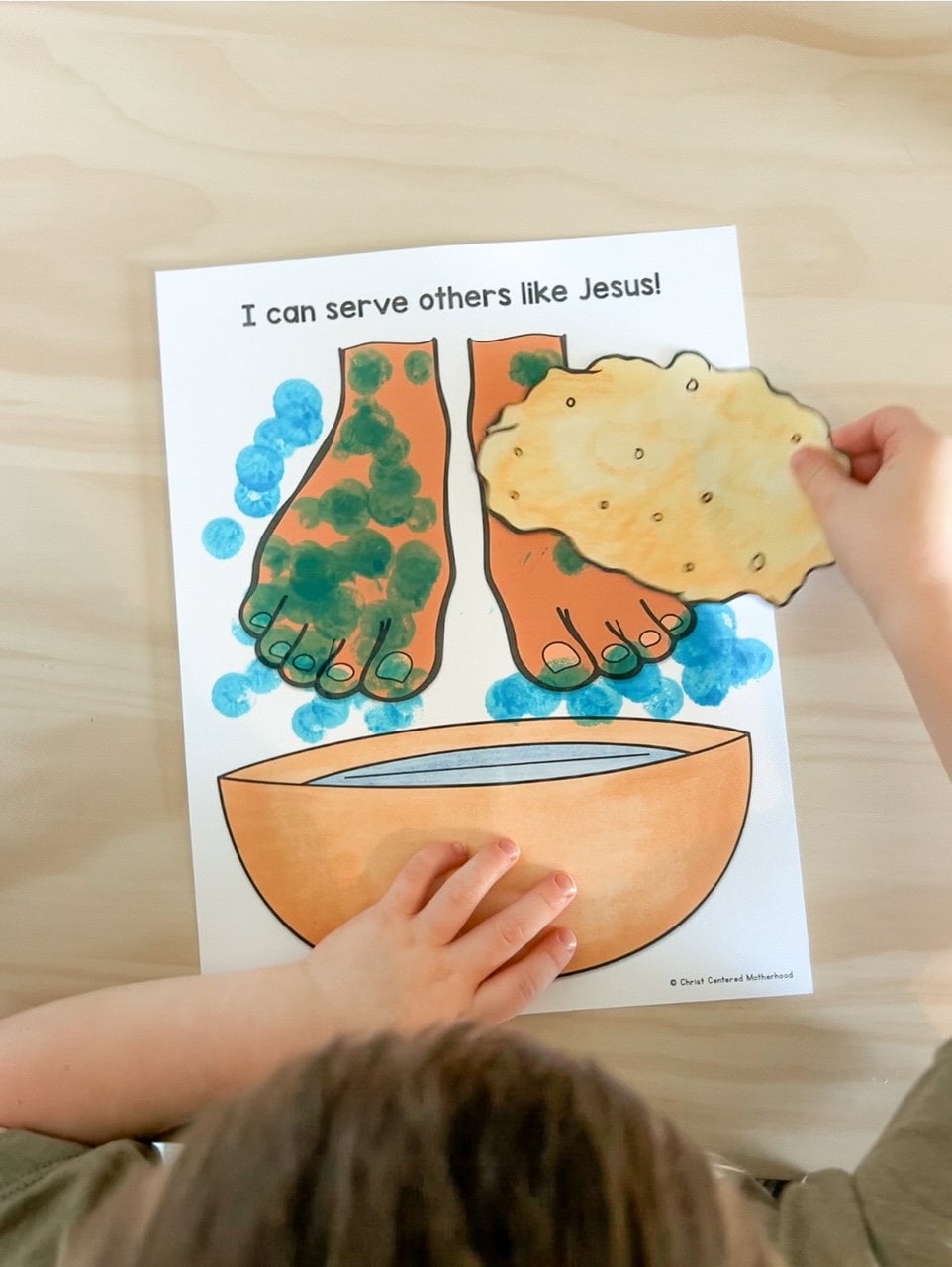 Serve Like Jesus Washing Feet Craftivity Perfect for Families and ...