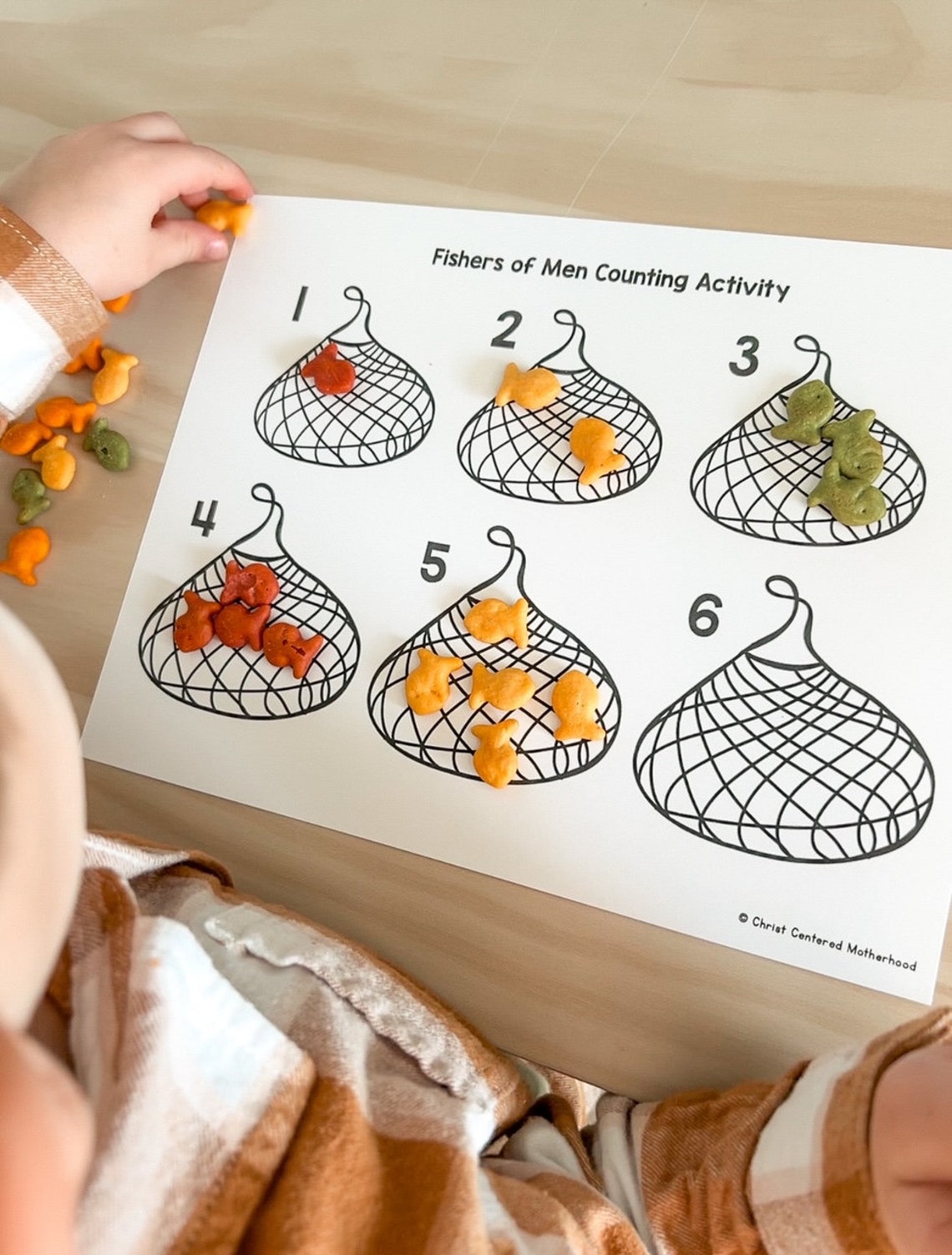 Fishers of Men Counting Activity With Rainbow Goldfish - Etsy