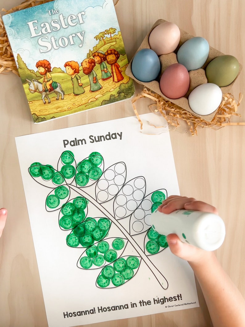 Easter Holy Week Dot Marker Printables and Coloring Pages - Etsy