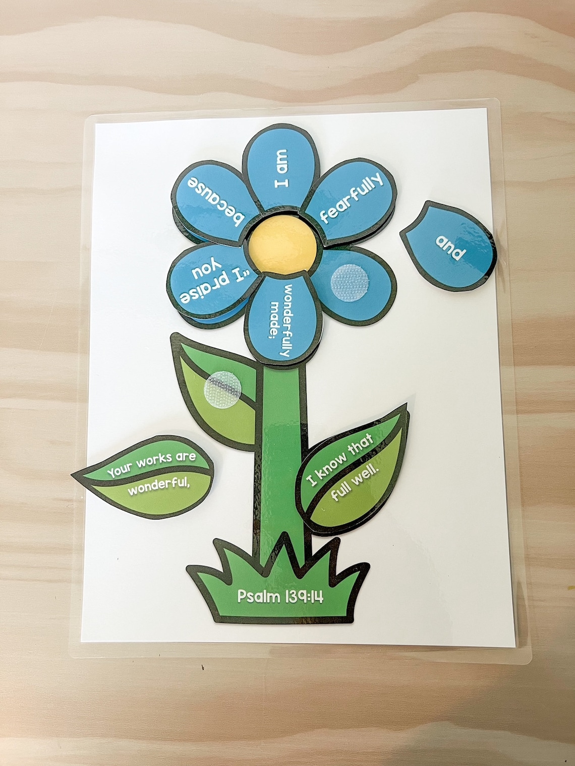 Fearfully and Wonderfully Made Memory Verse Activity Psalm 139:14 ...