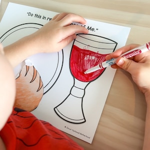 The Last Supper Communion Craft/activity for Kids Easter Sunday School ...