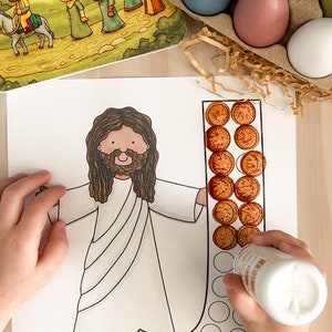 Easter Holy Week Dot Marker Printables and Coloring Pages - Etsy
