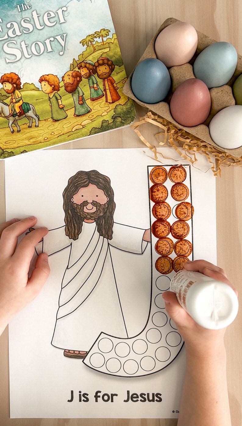 Easter Holy Week Dot Marker Printables and Coloring Pages - Etsy