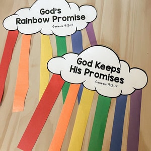 Noah's Ark Bible Story Rainbow Promise Craftivity Perfect for Families ...