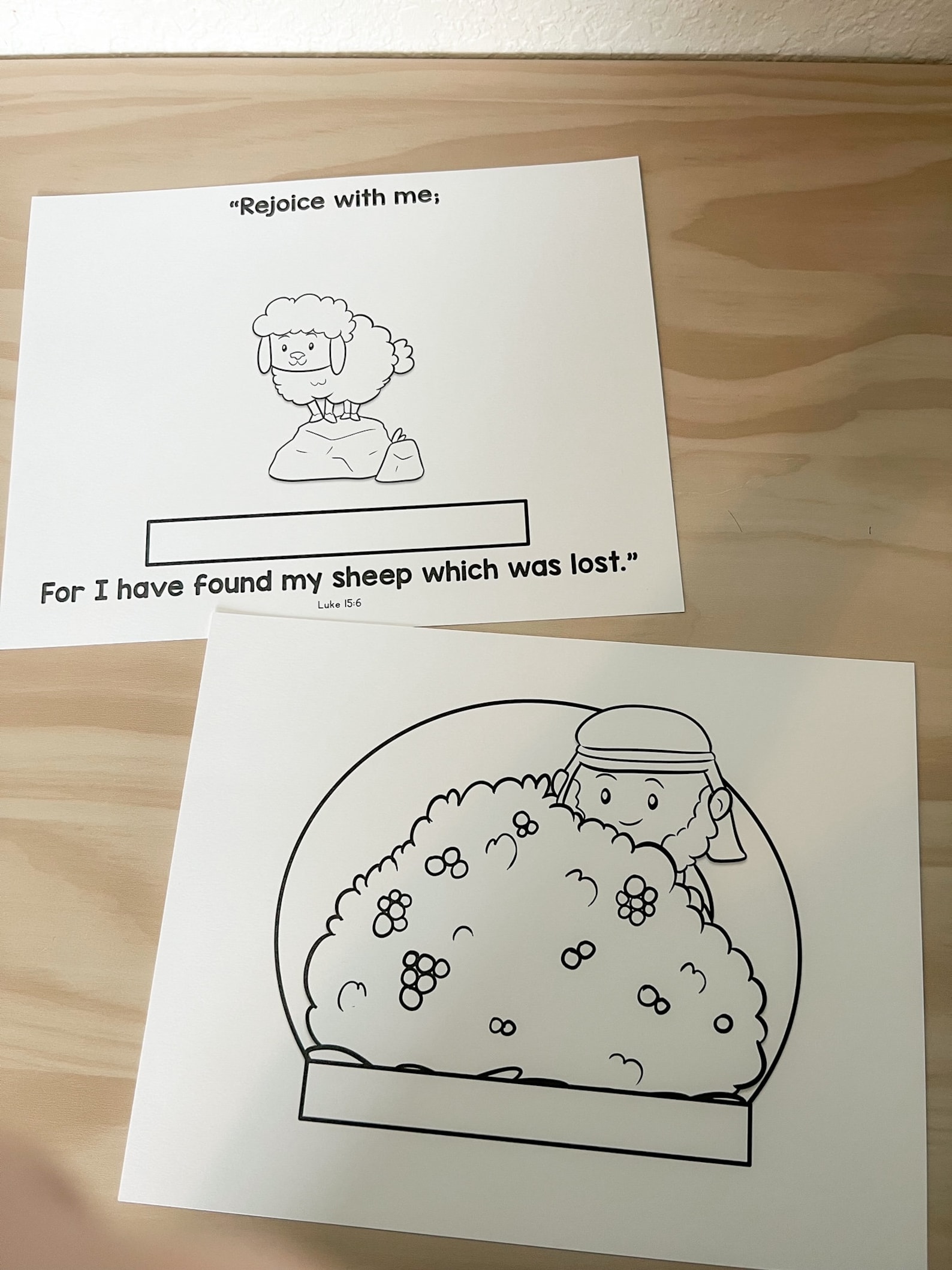 Parable of the Lost Sheep Jesus Good Shepherd Digital Download Sunday ...